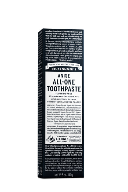 Anise All-One Toothpaste | Dr. Bronner's Australia